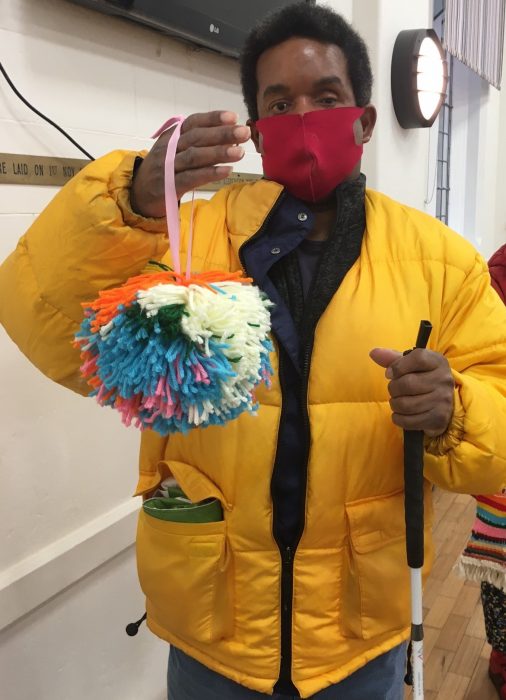 Weaving at our Epsom Group - Conquest ArtEnriching the lives